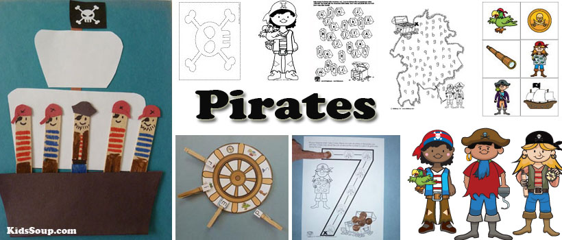 Pirates Preschool And Kindergarten Activities Crafts And Games KidsSoup