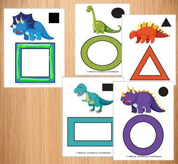 dinosaur-shapes-mat3.jpg | KidsSoup Resource Library