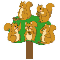 Squirrels Preschool and Kindergarten Activities and Lessons | KidsSoup