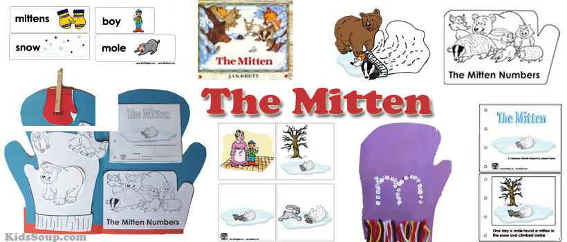 Story Sequencing Activities for The Mitten | KidsSoup