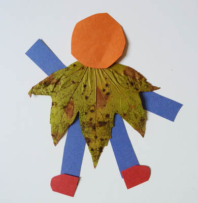 Leaf People Preschool and Kindergarten Craft | KidsSoup