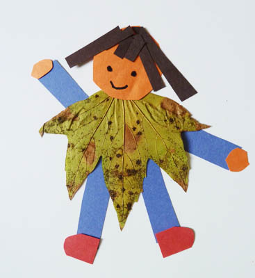Leaf People Preschool and Kindergarten Craft | KidsSoup